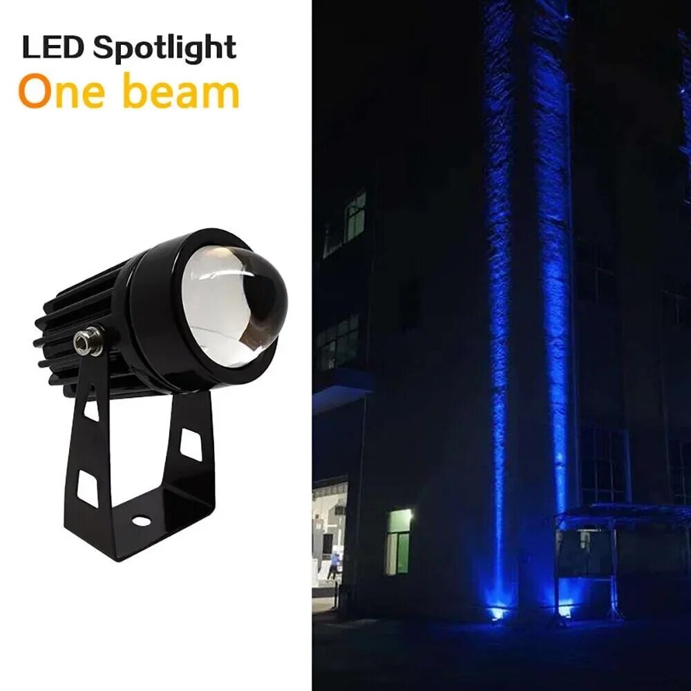 LED прожектор для улицы, алюминий, 220В, теплый белый