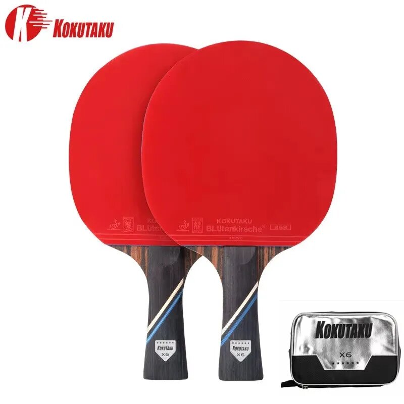 HuIESON Nano Carbon Racket набор для настольного тенниса 2 шт 2 FL Rackets