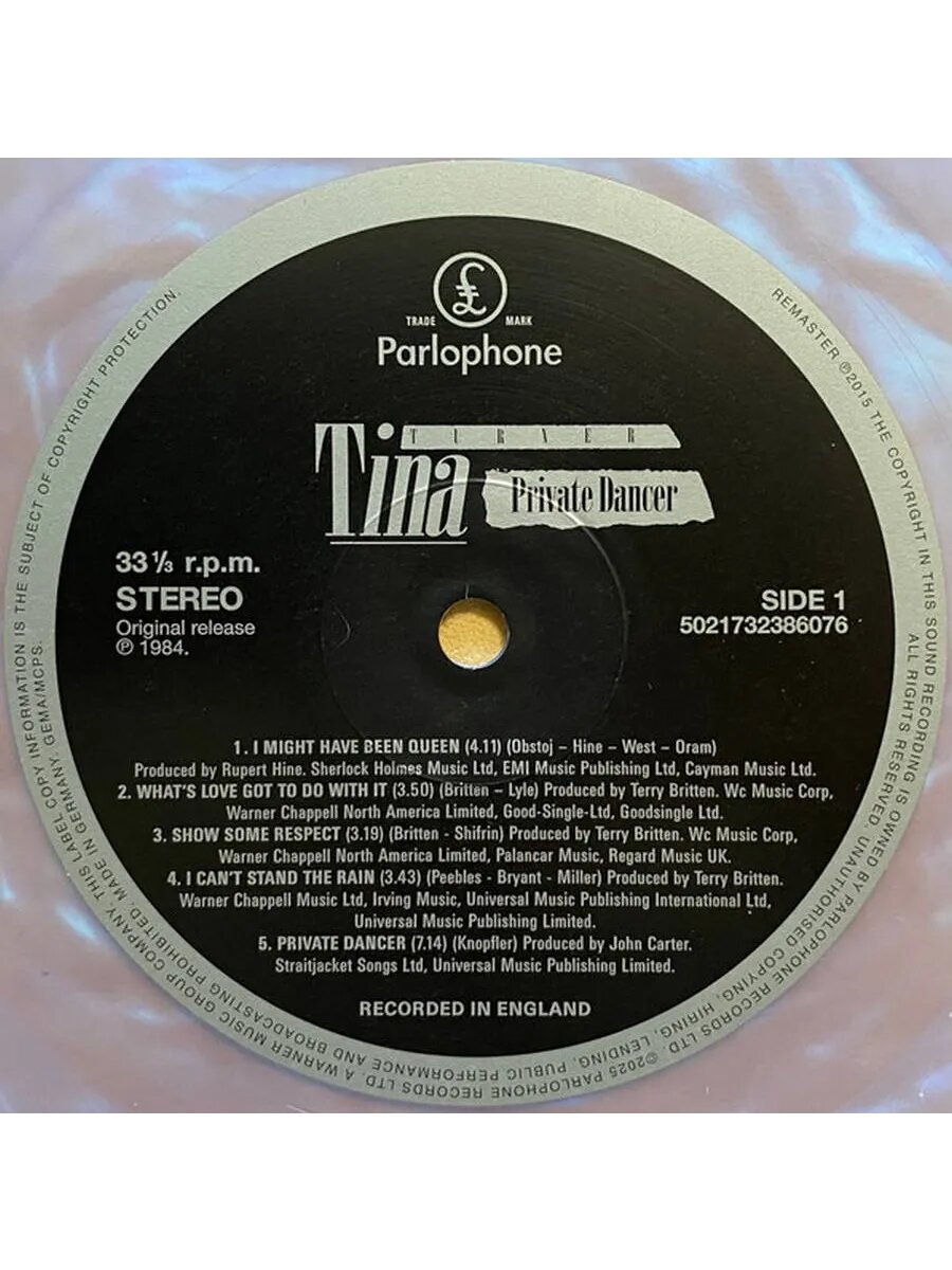 Tina Turner - Private Dancer (pearl) — фото 1