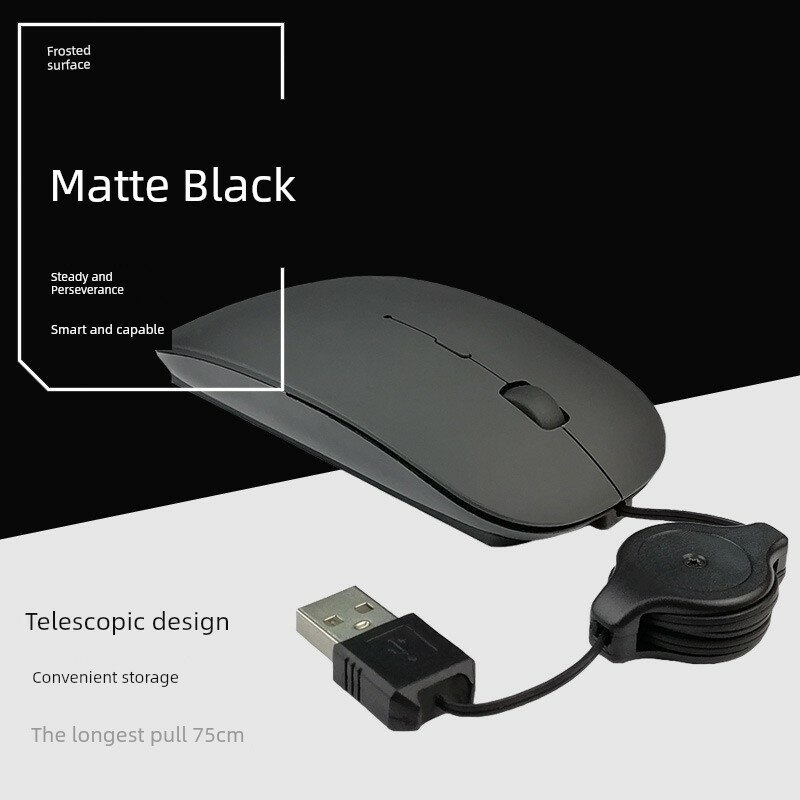Проводная мышь Apple, подходящая для Mac Book Notebook Pro, компьютерная воздушная выдвижная оптическая мышь, бесшумная