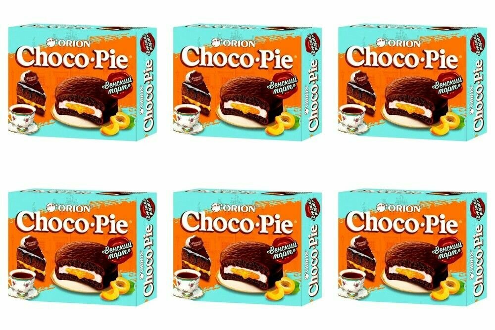 Choco Pie Печенье Orion Венский торт, 360 г, 6 уп.