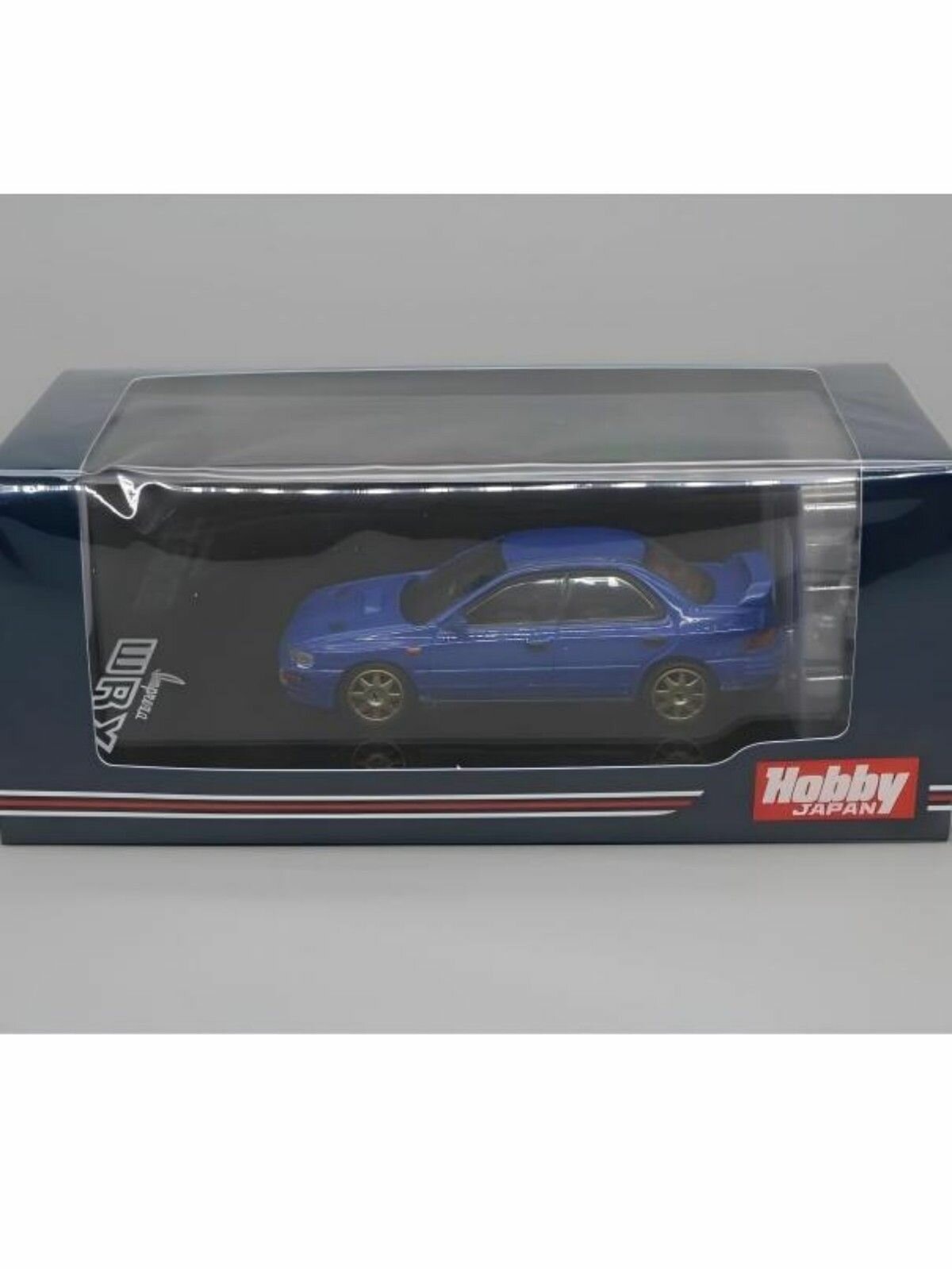 Машинка Hobby Japan 1/64 Subaru GC8 1st Generation Impreza WRX Blue Die-cast Alloy Car Model Collection Toy Gift