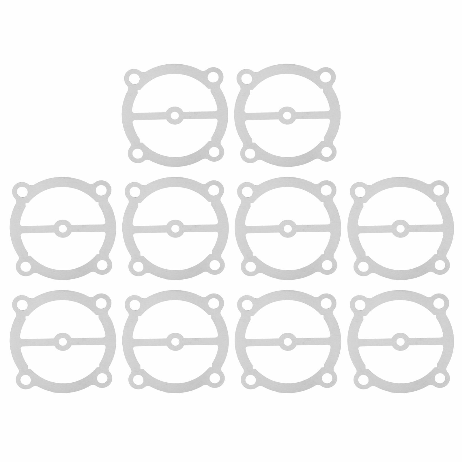 10 шт. Прокладка воздушного компрессора 65 Алюминиевая прокладка с 5 отверстиями Металлическая пластина клапана 0,25 0,36 Насос 2,2 3 кВт