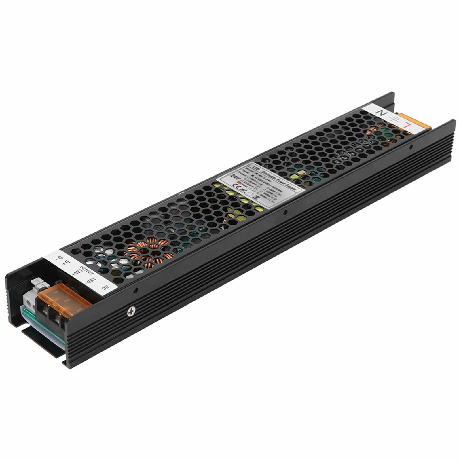 Блок питания с регулируемым освещением, 250 Вт, корпус из алюминиевого сплава с SCR 0 10 В, ШИМ, метод управления DALI, 24 В/10,4 А