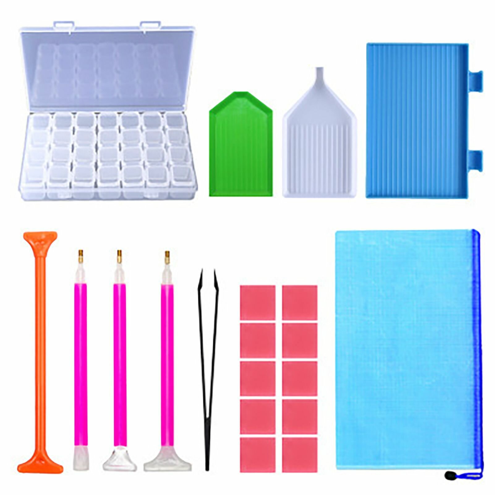 20 шт, набор инструментов и аксессуаров для рисования горным хрусталем с шкатулкой для драгоценностей, ручка для проколов для самостоятельного рисования