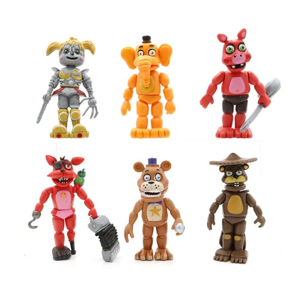 Набор из 6 фигурок Five Nights Freddys Toy Doll Anime Collection