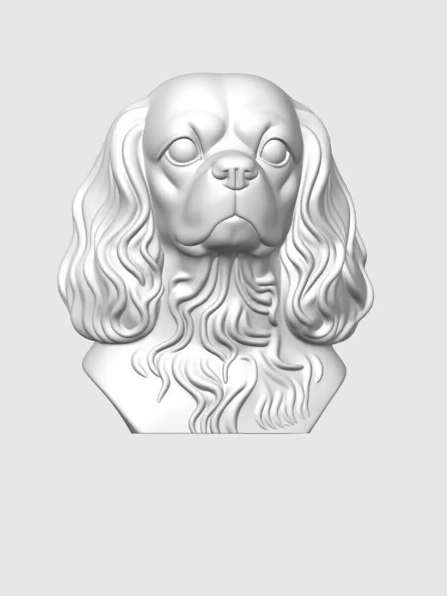 Статуэтка собаки-Кавалер-кинг-чарльз-спаниель (10см, белый)