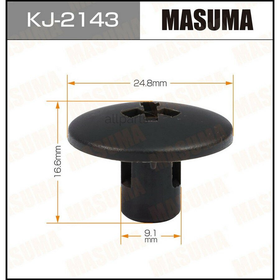 MASUMA KJ-2143 Клипса черная