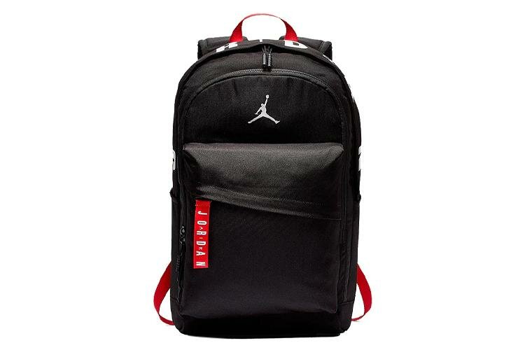 Рюкзак унисекс Jordan Regular из полиэстера, черный и красный