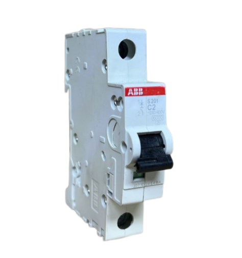 Автоматический выключатель ABB S201 C2 1P 2A (С) 6kA 2CDS251001R0024