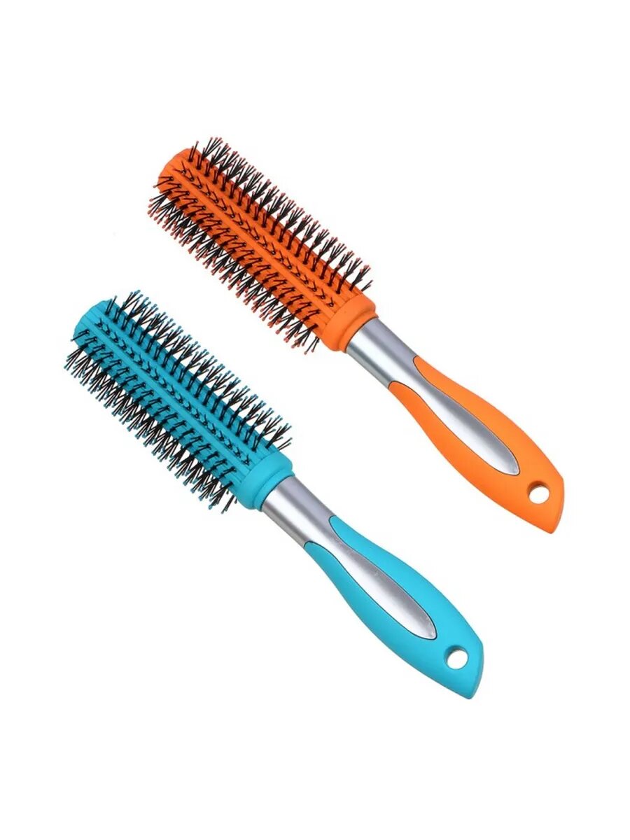 ЮниLook Расческа-брашинг, пластик, силикон, 23,5см, 2 цвета