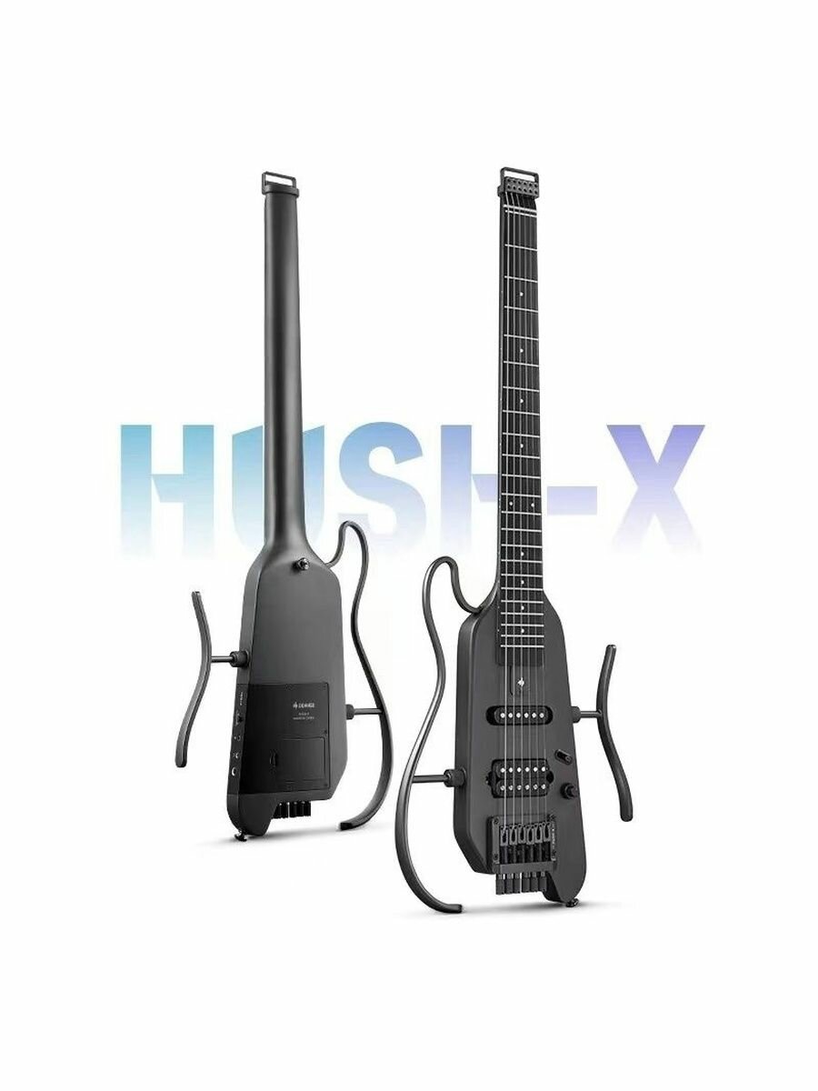 Donner Электрогитара HUSH-X 6-струнная, корпус Красное