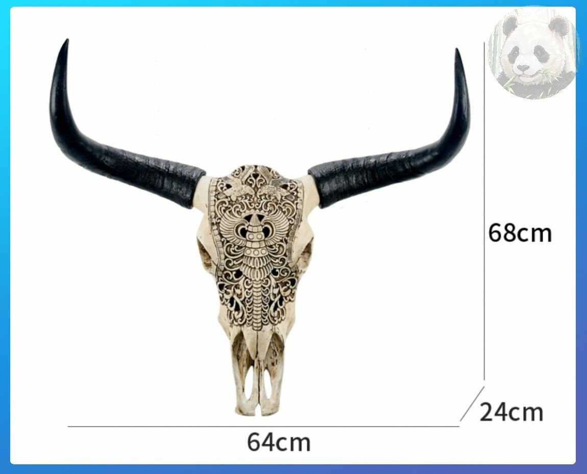 Хэллоуин имитация головы коровы, творческая скульптура из смолы