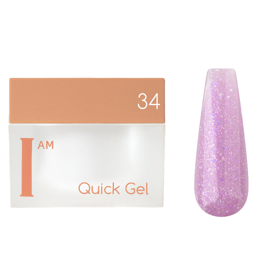 I AM, Гель скоростной жидкий Quick Gel 34, 12 мл