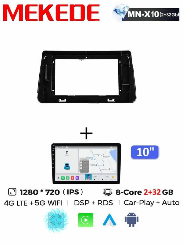 Магнитола 10.2" Mekede MN X10 Pro 2/32 Gb Nissan Altima Teana 2018-2020 carplay
