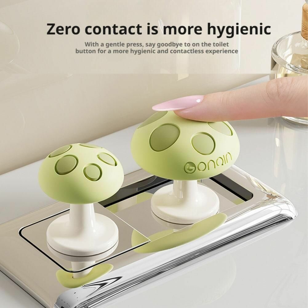 3шт Кнопка слива на унитазе грибовидная круглая.