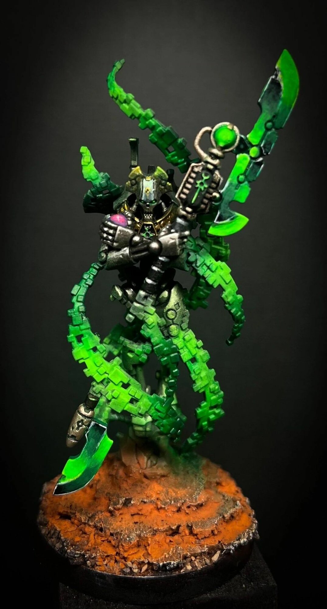 Overlord with Translocation Shroud. С подставкой. Warhammer 40.000