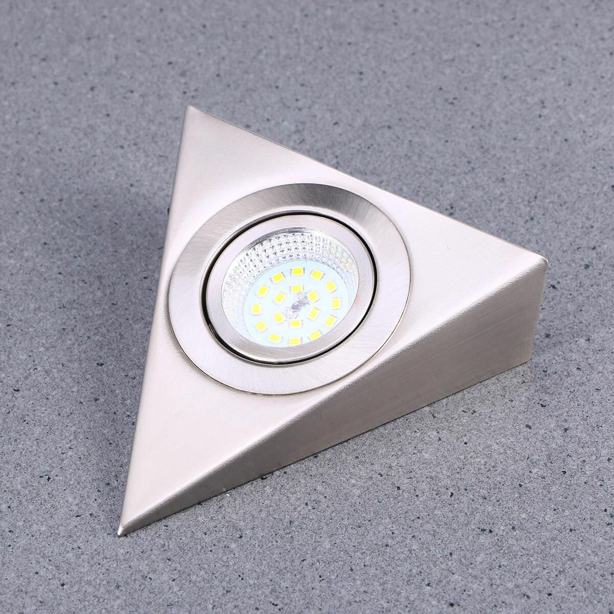 Мини Подсветка В Нержавеющей Стали 13x13 См Серебряный Цвет Для Кухонных Шкафчиков И Прихожих