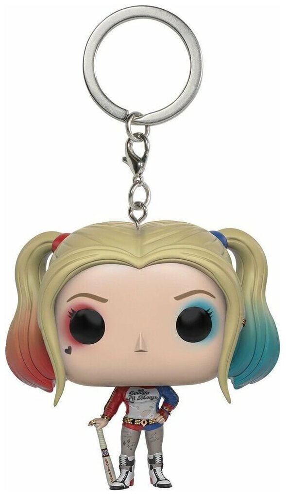 Брелок Funko "Харли Квинн", виниловый, держатель-кольцо, пластиковый протектор