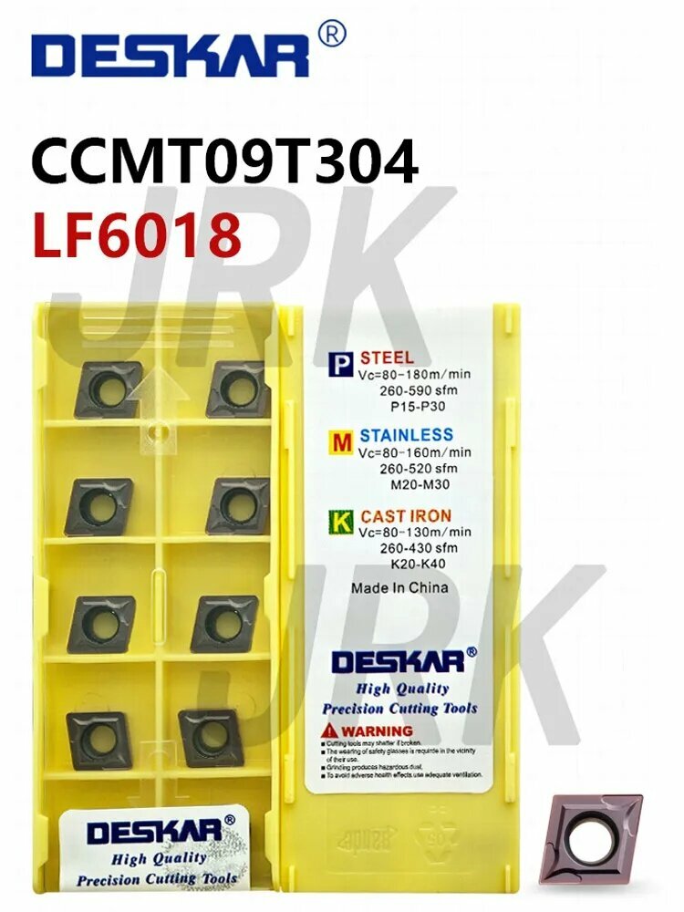 CCMT09T304-LF6018 10 шт DESKAR Твердосплавные токарные пластины