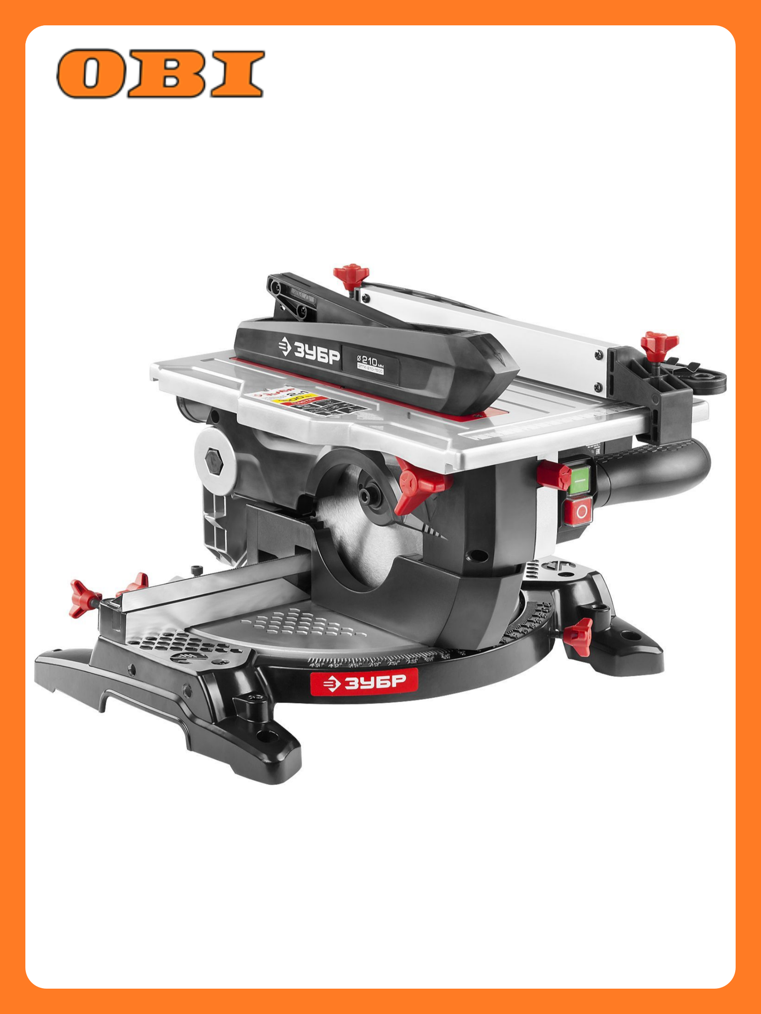 Пила торцовочная комбинированная ЗУБР Мастер ЗПТК-210-1500 1500 Вт