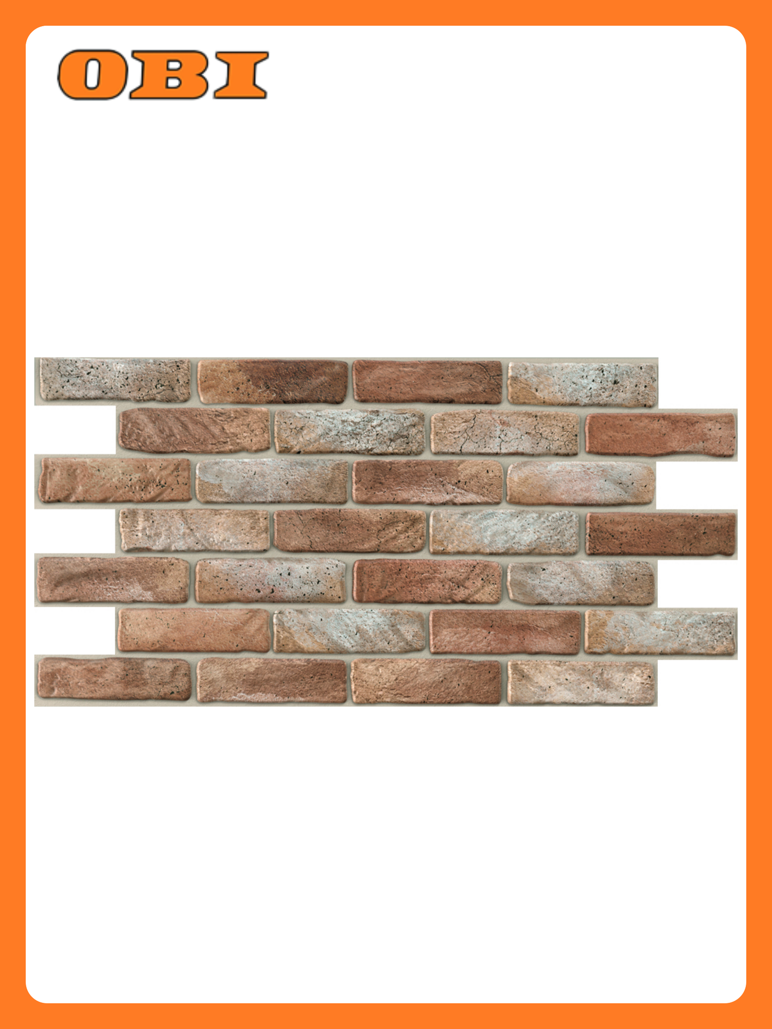 Панель ПВХ листовая 0,3мм кирпич "Старый коричневый"