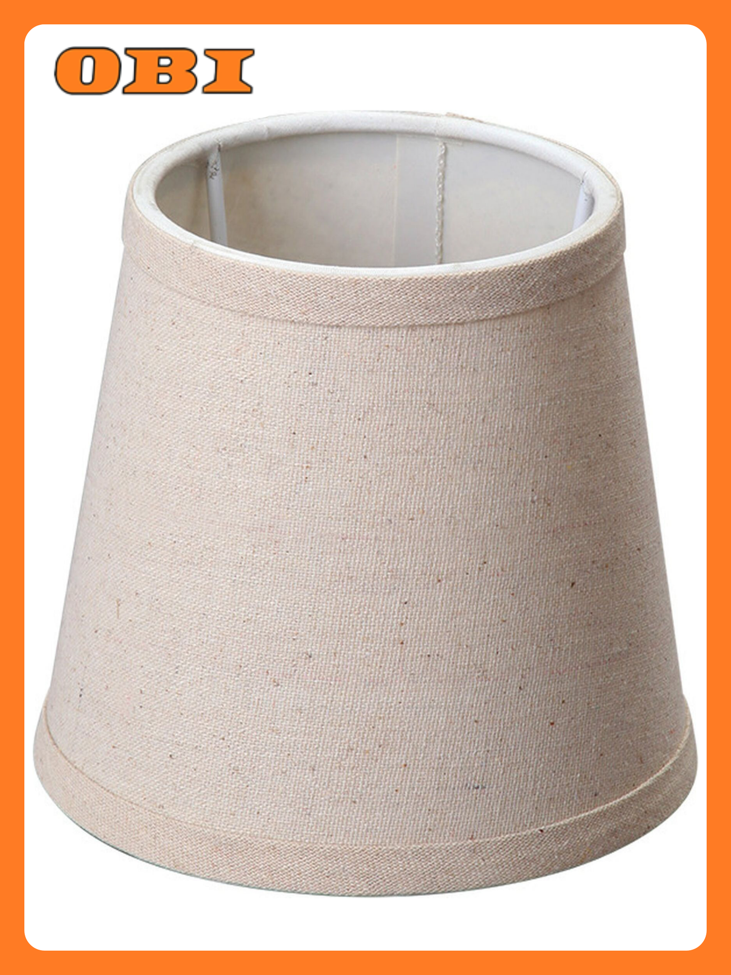 Абажур Vitaluce Е14 текстиль 12х9х9 Бежевый