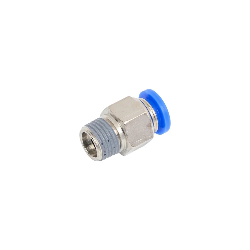 Пневмофитинг цанговый прямой с наружной резьбой PC 6-01 (R1/8) HIMPT 00028008153