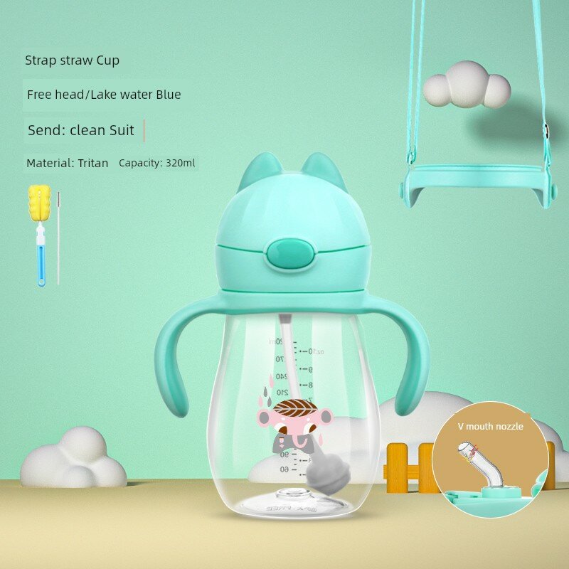 Детская поильник-непроливайка, чашка для воды для детей, обучающая чашка для питья, бутылочка для молока и воды,