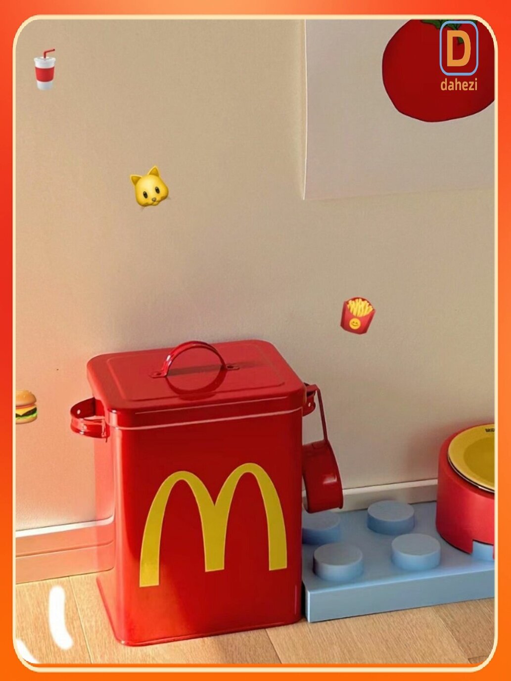 Герметичное влагостойкое ведро для хранения зерна McDonald's