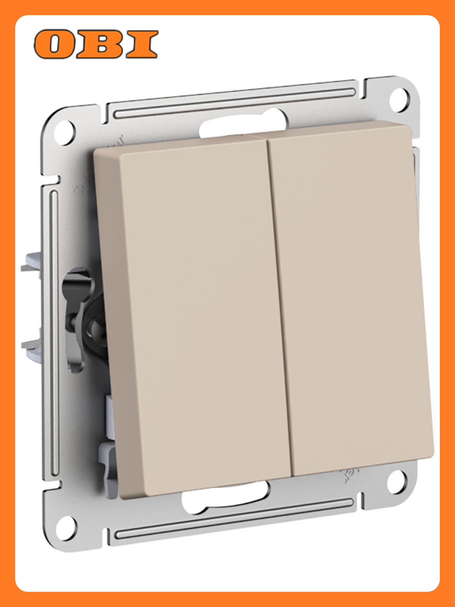 Выключатель 2-кл. AtlasDesign (сх. 5) 10AX механизм песочн. SE ATN001251