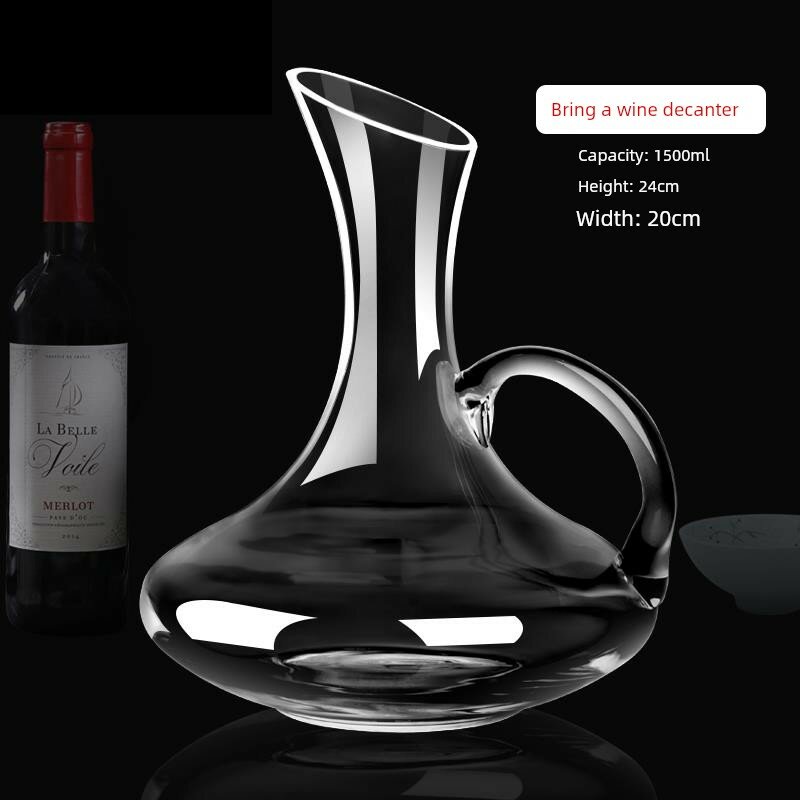 Классический хрустальный графин в европейском стиле для домашнего использования, с наклонным носиком, быстрый дозатор с