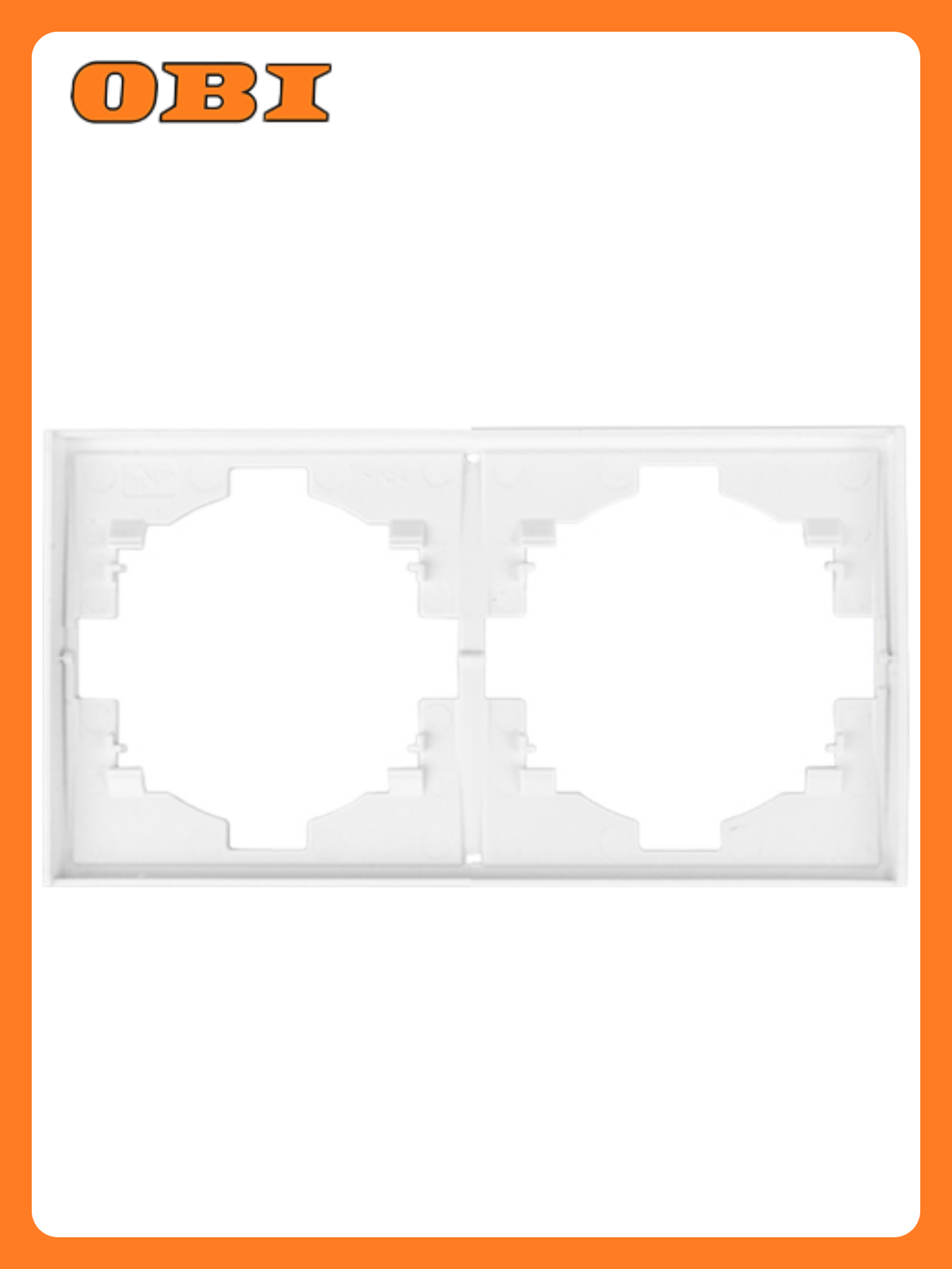 Рамка 2 поста Kranz Strong жемчуг