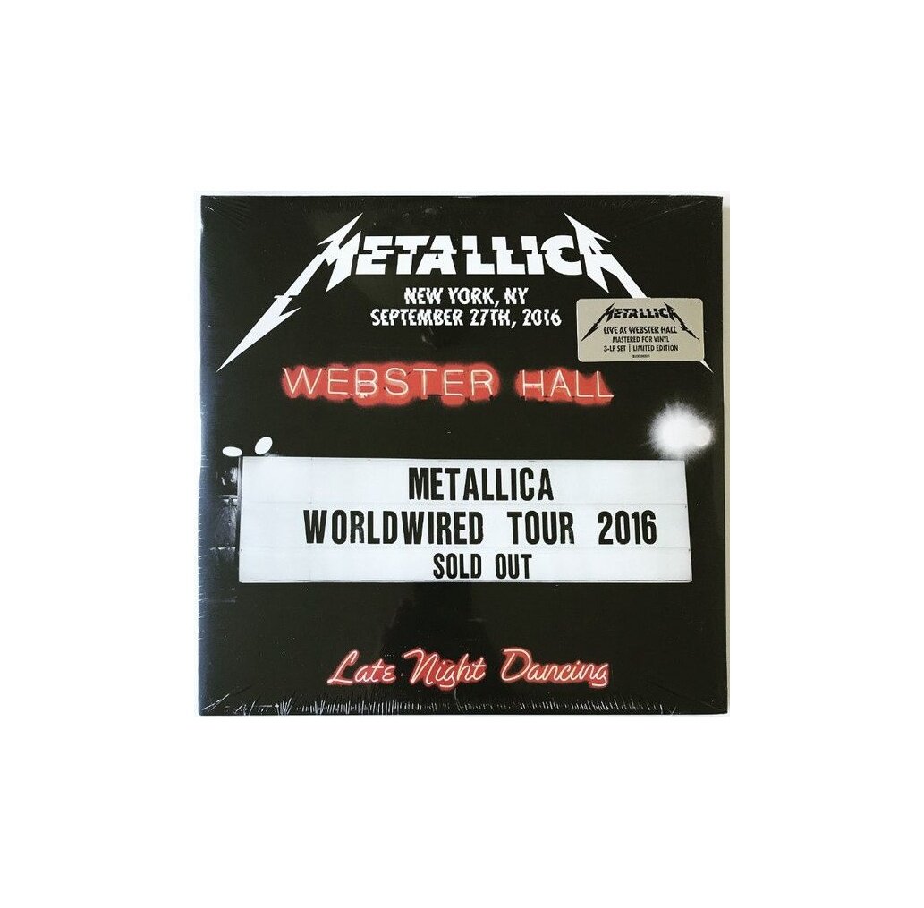 Виниловая пластинка METALLICA: Live At Webster Hall, New York - 9 / 27 / 16 (3Lp / Gatefold) (3 LP)