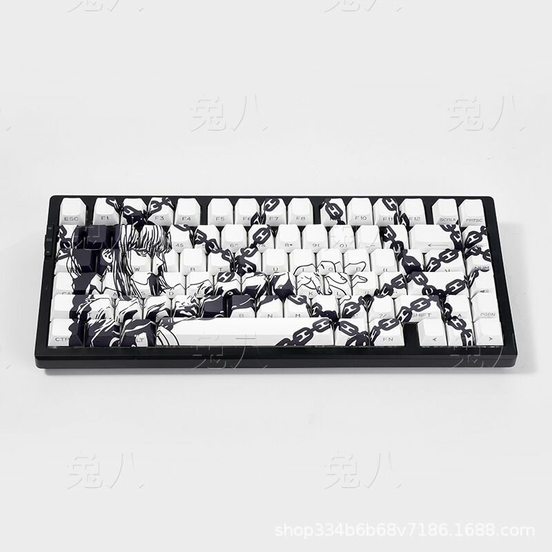 Кейкапы Человек Бензопила - Макима для механической клавиатуры, 125шт