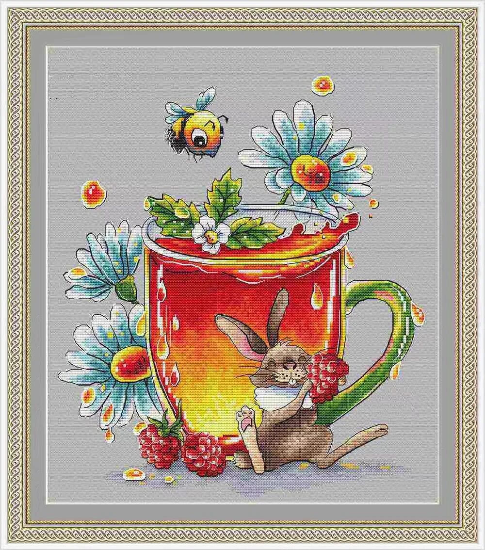 Наборы для вышивки крестом Joy Sunday, белый хлопок M1205-3