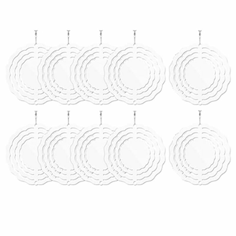 10 шт. 3-дюймовый 3D сублимационный ветряной вертушка для внутреннего и наружного декора