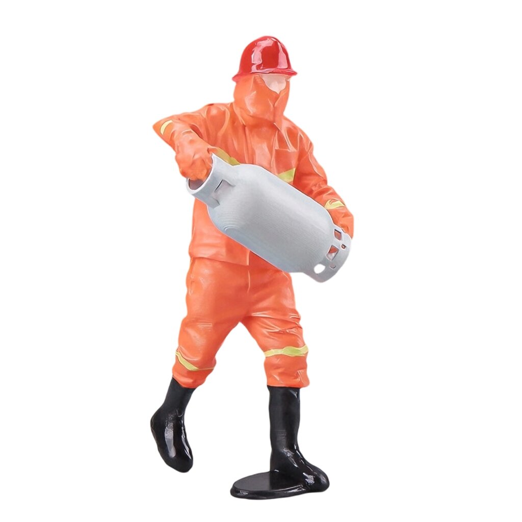 1/32 Фигурка Пожарного Миниатюрная Модель Пожарного для Обучения Детей