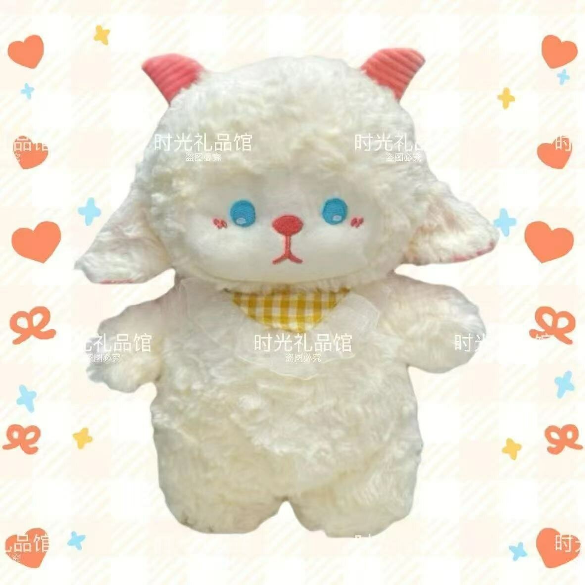 Милый маленький желтый шарфик в виде уточки, плюшевая игрушка, мягкая овечка, подарок для успокоения сна.