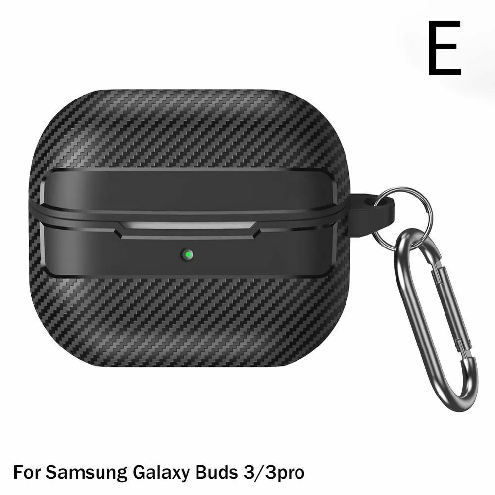 Для Samsung Galaxy Buds3 - новый чехол для наушников с текстурой из углеродного волокна