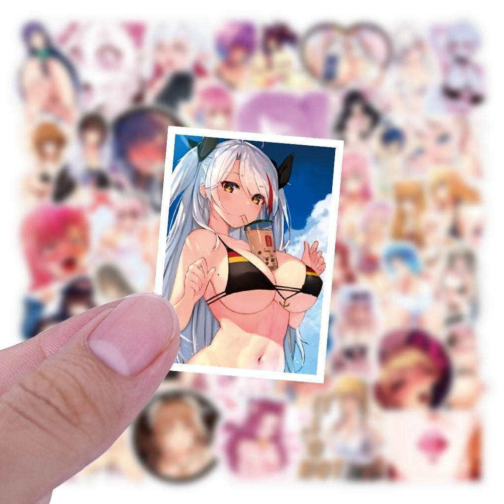 Набор самоклеящихся виниловых наклеек NSFW 50 шт.