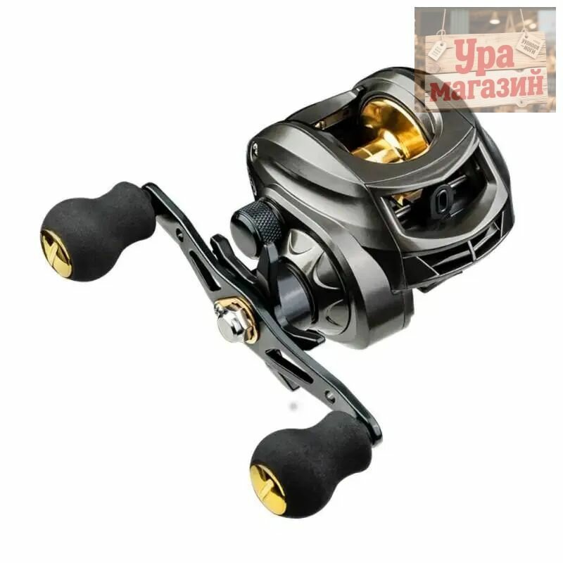 Катушка Piscifun Alijoz 300 низкопрофильная, максимальный вес 15 кг, 8+1 подшипников, алюминий, левая рука