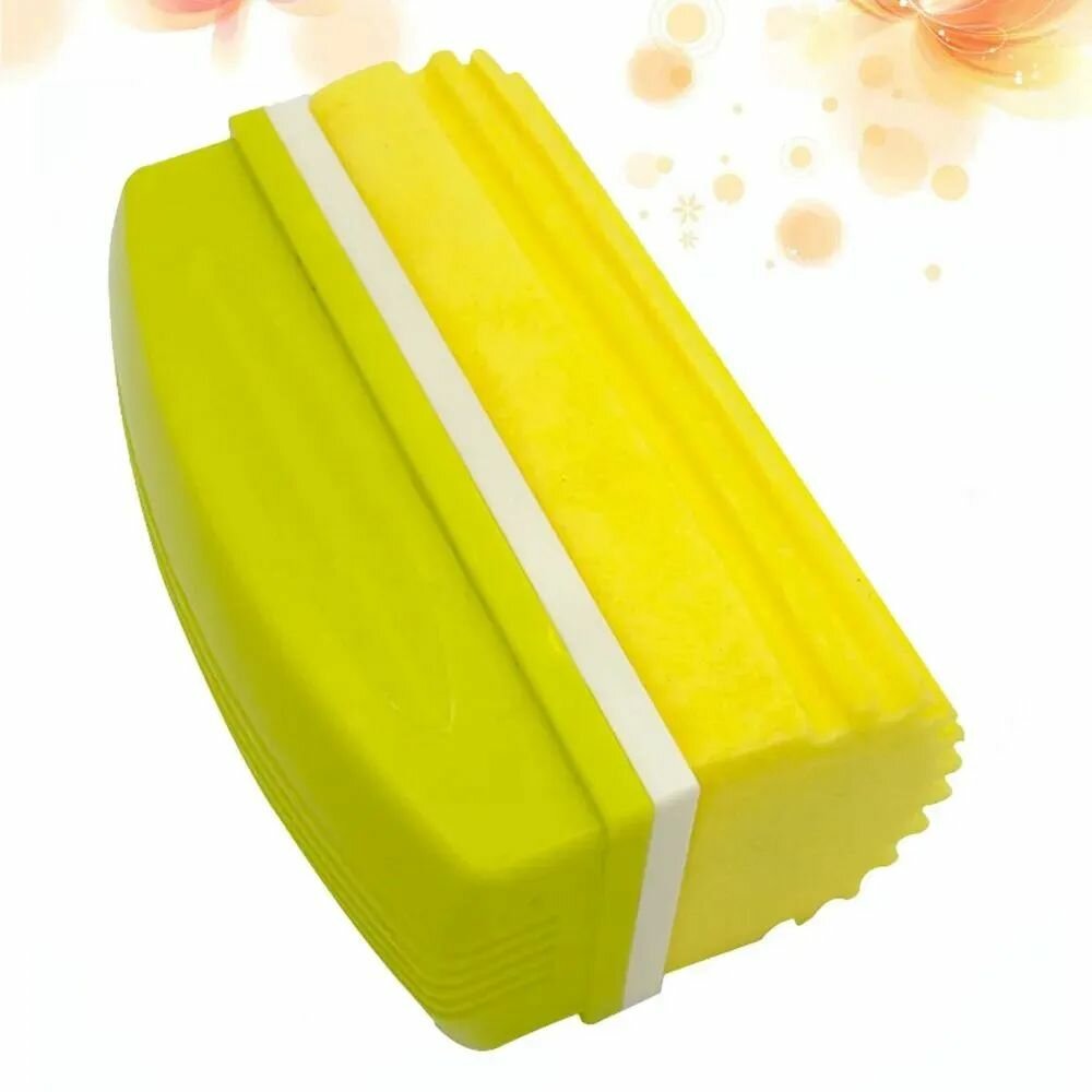 Желтая губка для меловой и маркерной доски, моющая губка для учебы, 1 шт