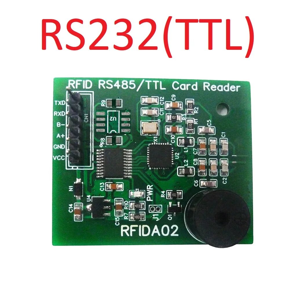 RFID-считыватель RS485 RS232 UART 13,56 МГц, записывающее устройство RC522 CV520, Стандартная плата IC для Arduino для Uno Mega pi RFIDA02, сделай сам