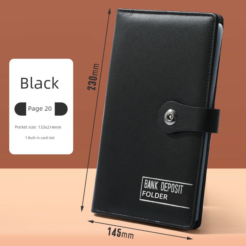 Книга для хранения чеков на банковских депозитах, билет на подранение в клетку, обычная форма выживания, держатель для