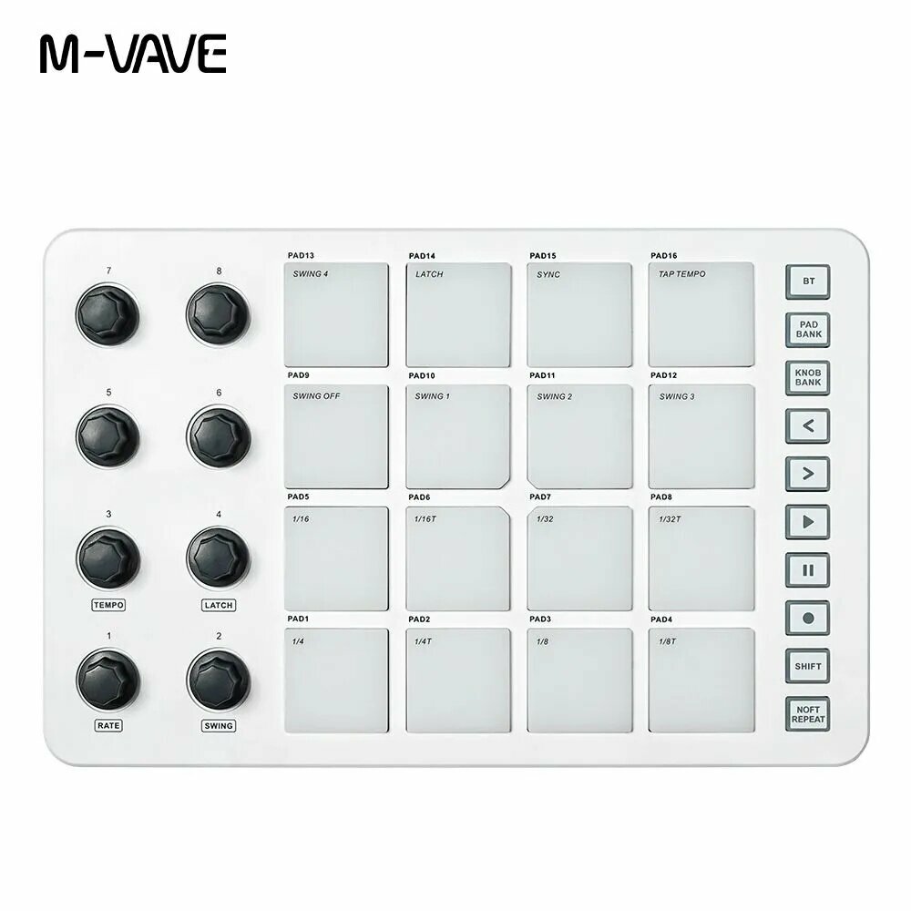 MIDI-контроллер, RGB-подсветка, smc-панель