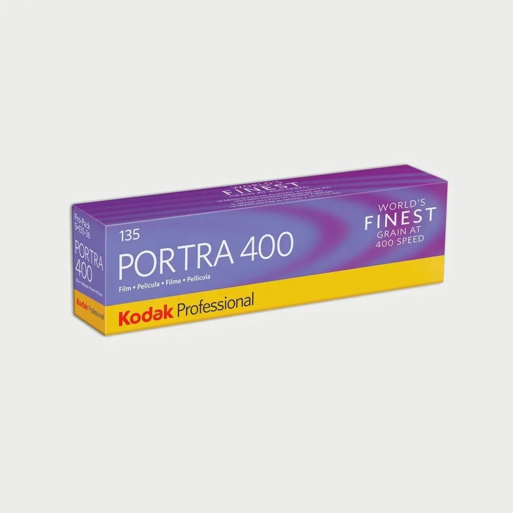 Фотоплёнка Kodak "Portra 400", тип 135, узкая, 5 рулонов в упаковке