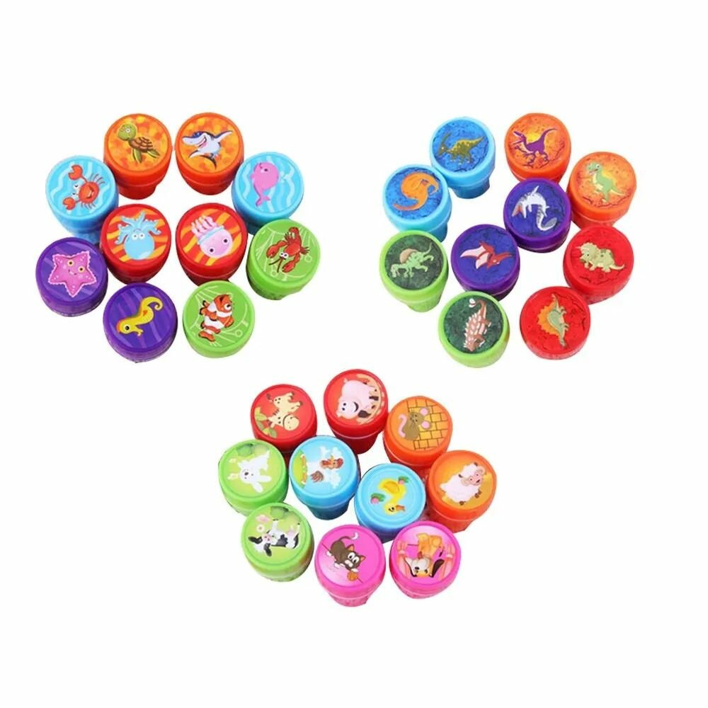 Штампы Животных, 30 Штук, Пластик, Разноцветные, Для Детей, Подходит Для Скрапбукинга И Открыток