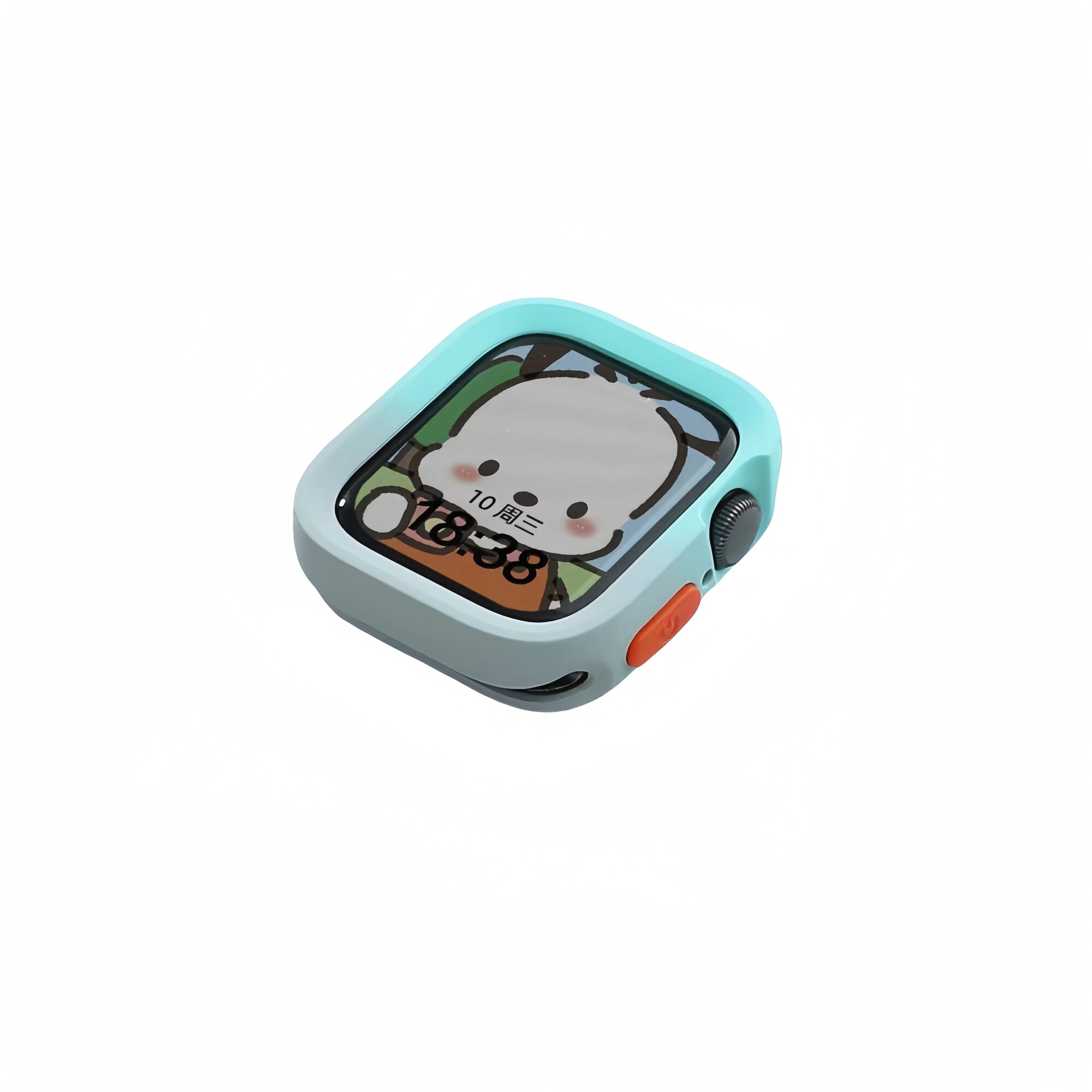 Защитный чехол для Apple Watch Akkerds TPU, fruit green gray, 40mm EU