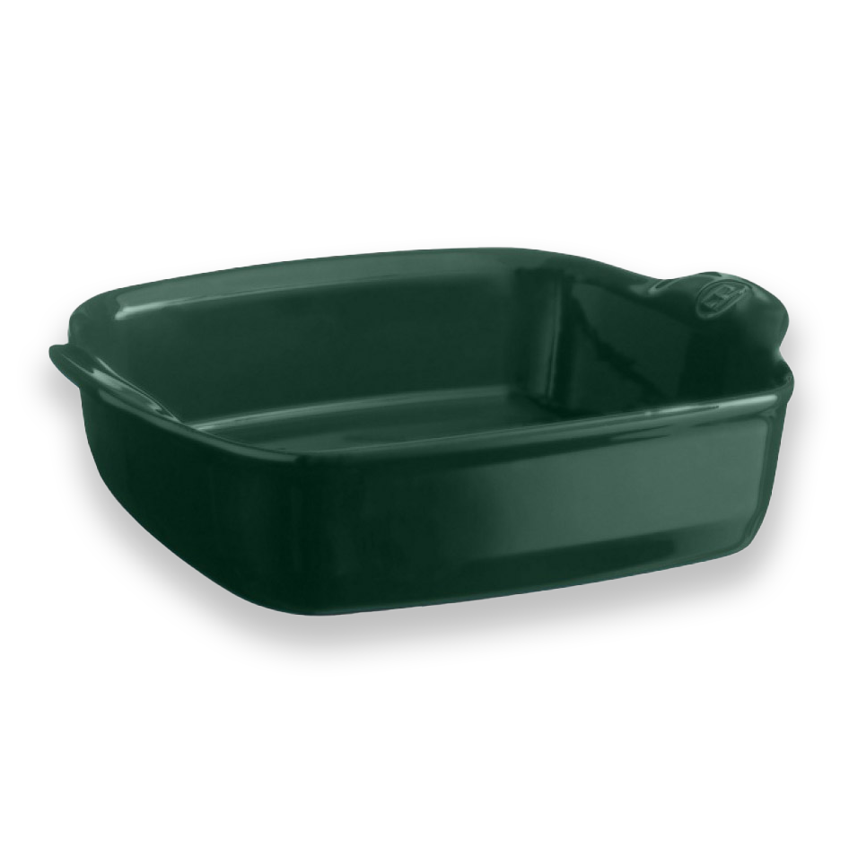 Форма для запекания квадратная объем 1,8 л, 28x23x6 см, керамика, цвет кедр, Emile Henry, Франция, 072050